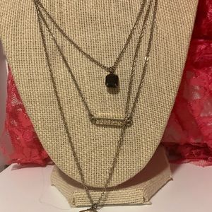Jewelry | 3 Chain Dangle Necklace | Poshmark
